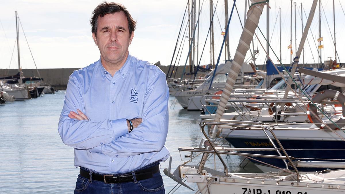 Xavier Torres , presidente de la Federación Catalana de Vela, en ...