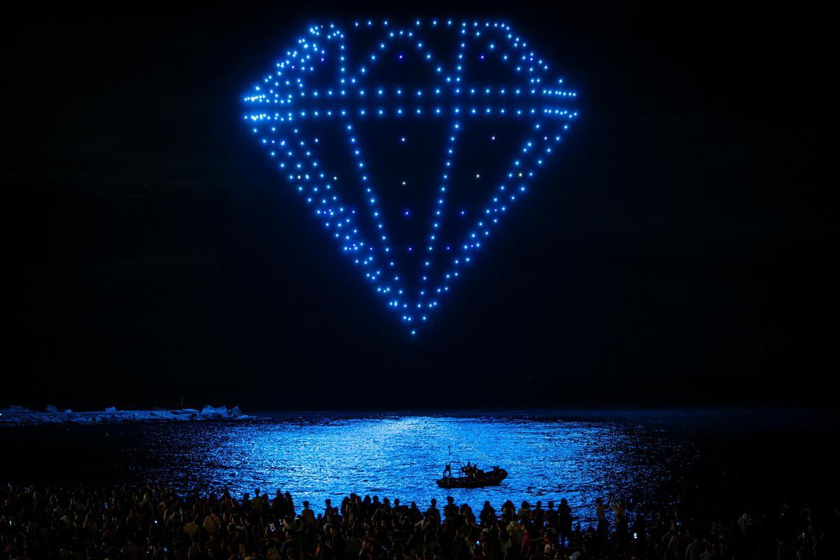 Así fue el show de drones de la Mercè 2024 en Bogatell