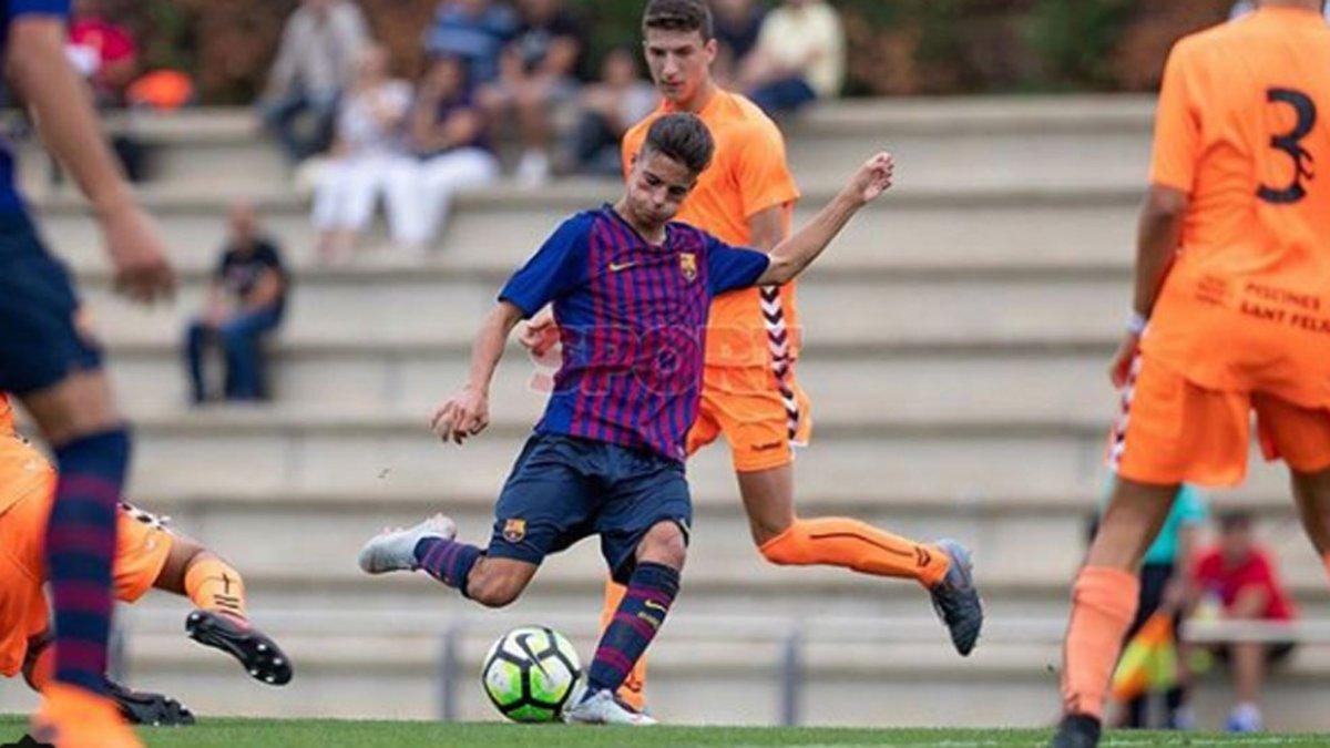 Brian Peña, el pequeño Coutinho del Juvenil B del Barça