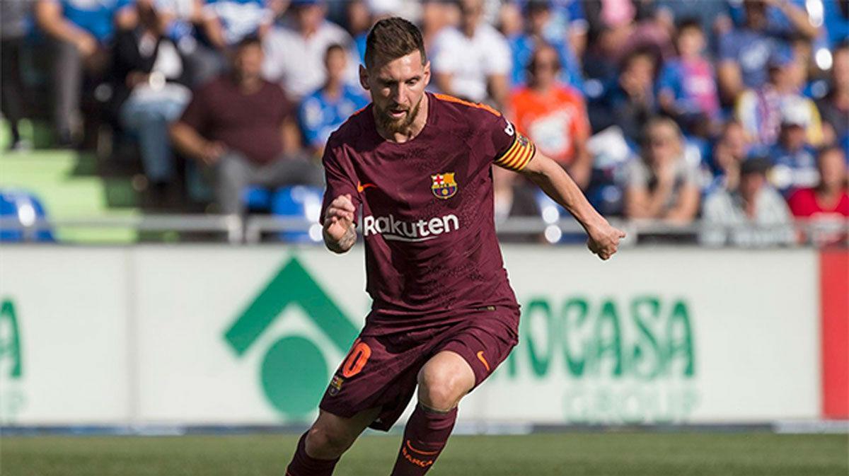 La puntería de Messi en el Coliseum