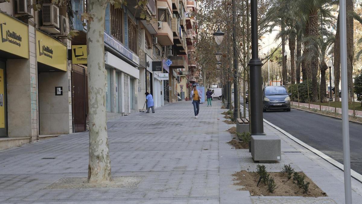 Obras en Alicante | Nueva imagen para General Marvá: menos espacio para ...