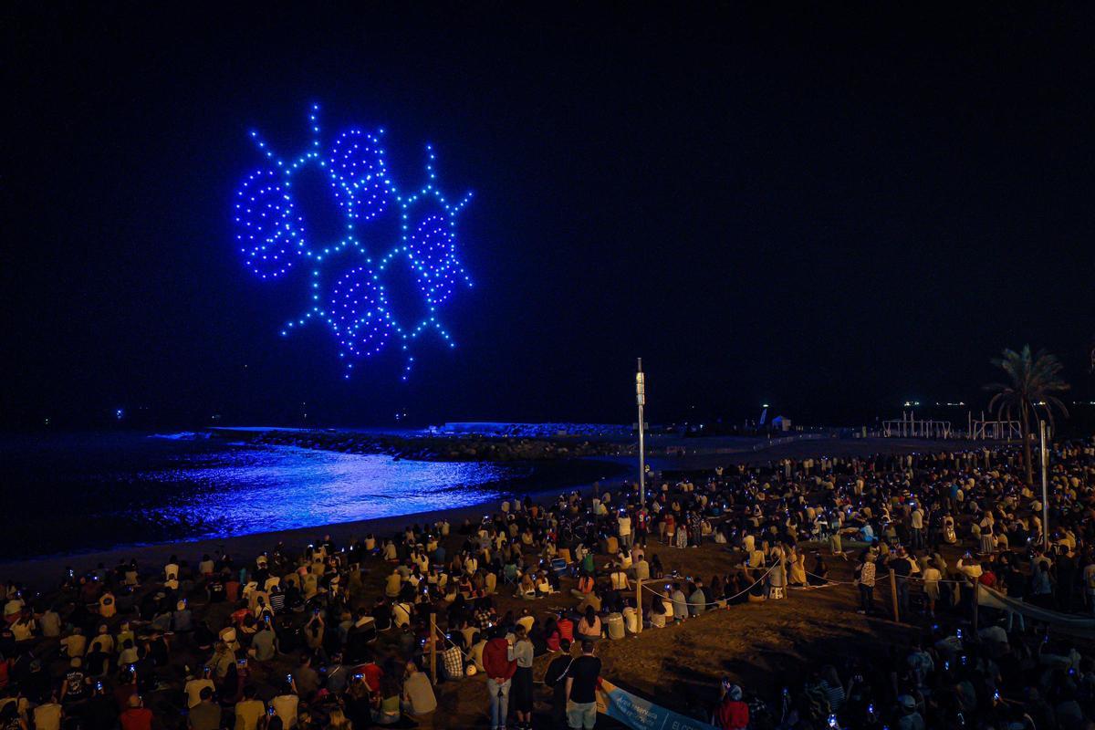 'Formas de Barcelona', el espectáculo con drones de la Mercè