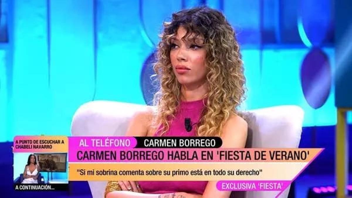 Carmen Borrego interviene en 'Fiesta' en defensa de Alejandra Rubio ...