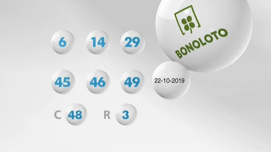 Bonoloto, combinación ganadora del sorteo de hoy martes 22 de octubre ...