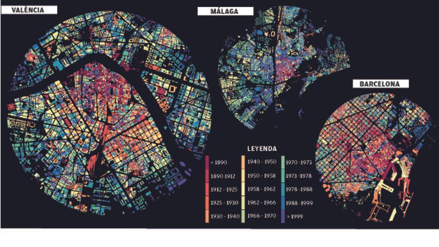 El mapa de edad de la ciudad de València - Levante-EMV