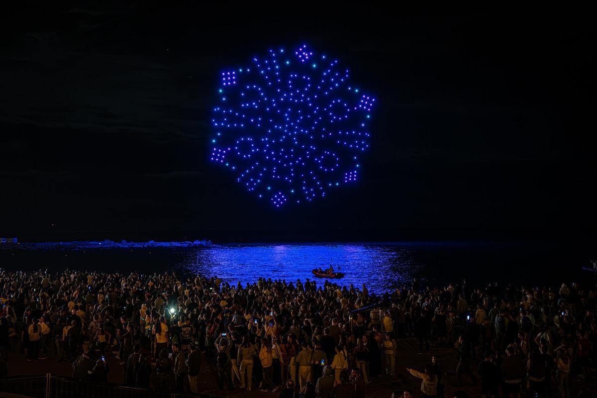Así fue el show de drones de la Mercè 2024 en Bogatell