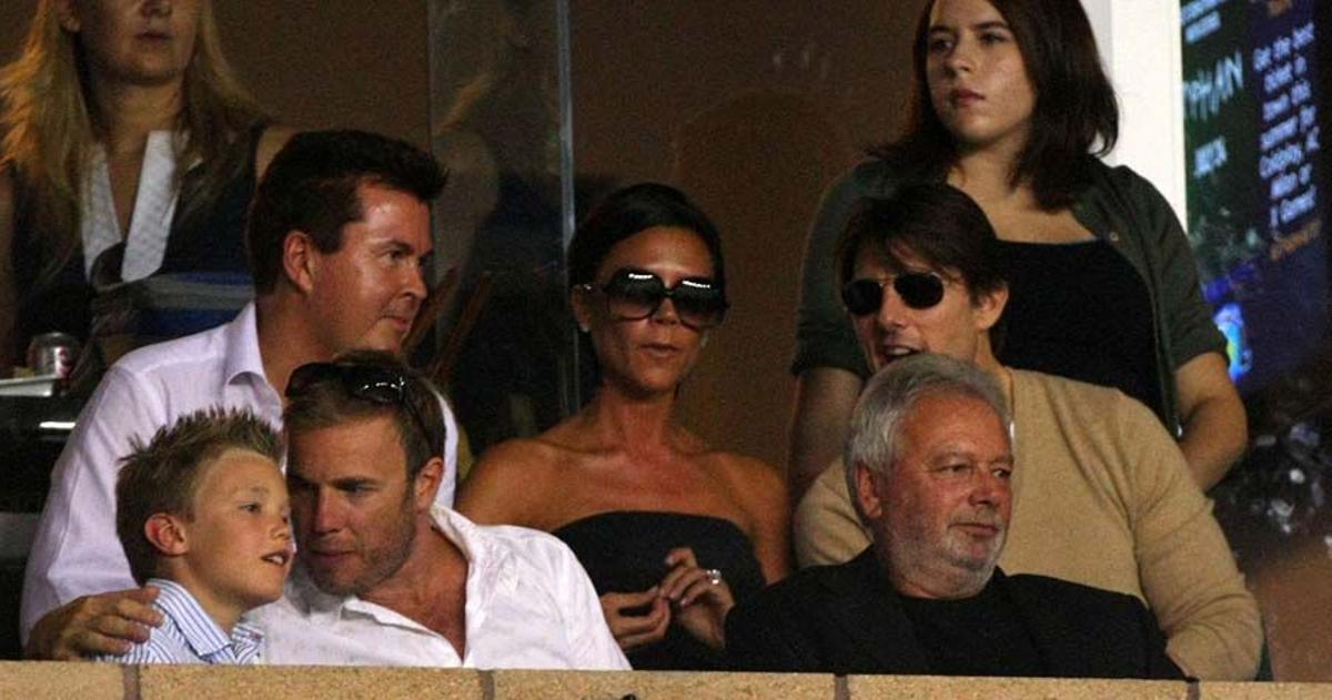 Tom Cruise acompaña a Vicky Beckham a ver un partido de David - Cuore