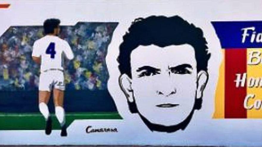 Emotivo mural en homenaje a Paco Camarasa