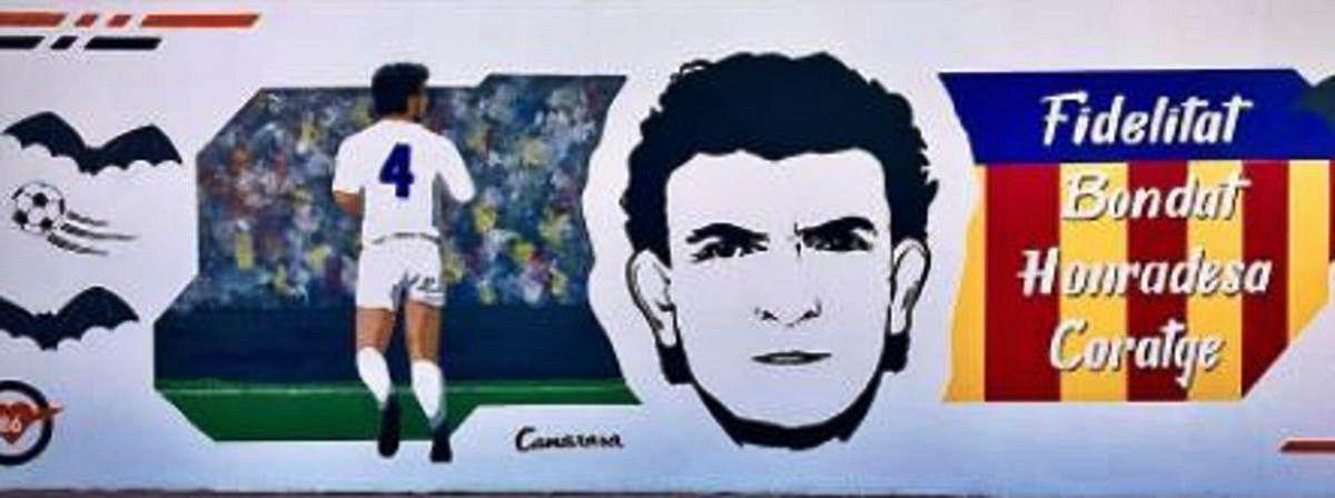 Emotivo mural en homenaje a Paco Camarasa