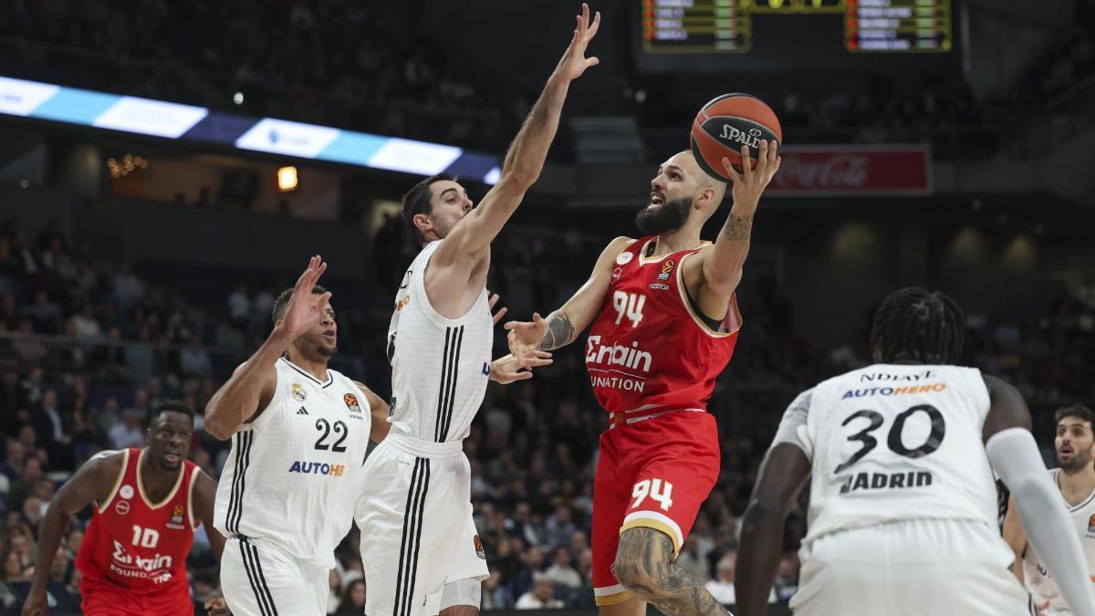 Real Madrid 86-96 Olympiacos: resultado, resumen y estadísticas del partido de Euroliga
