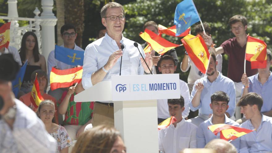 EN IMÁGENES: El mitin de Alberto Núñez Feijóo en Oviedo