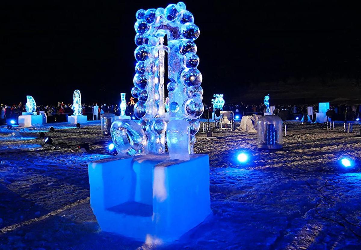 Enrique Jordá, el artista del hielo de Alicante que esculpe en los Alpes