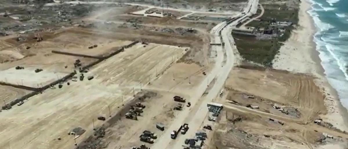 Israel muestra la construcción de un muelle en Gaza que permita la ...
