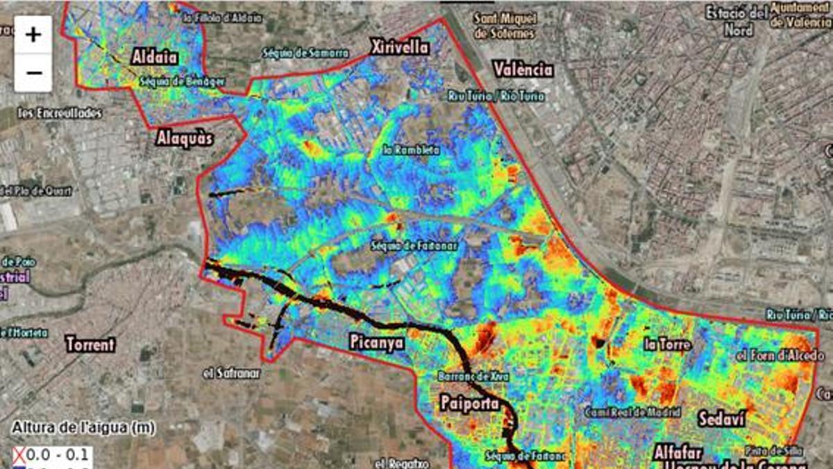 Un mapa para conocer qué altura alcanzó el agua calle a calle en l ...