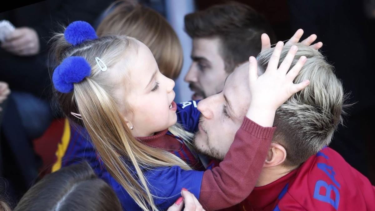 Las felicitaciones a los futbolistas en el día del padre