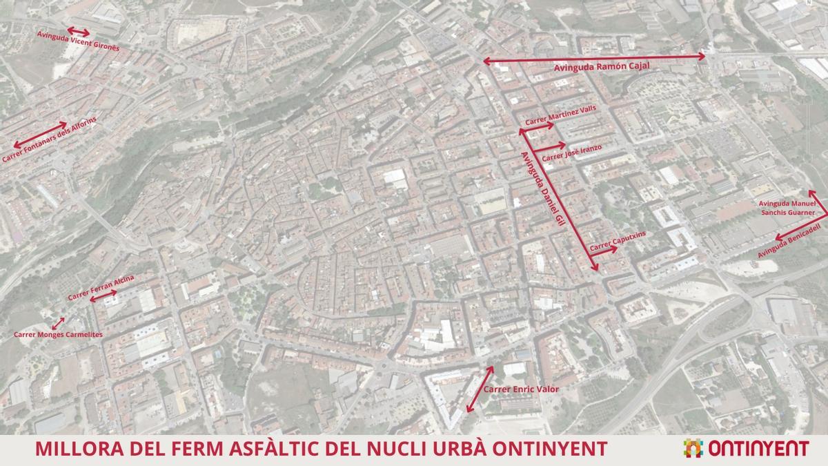 OBRAS: Ontinyent reasfalta su arteria principal y otras 11 calles para ...