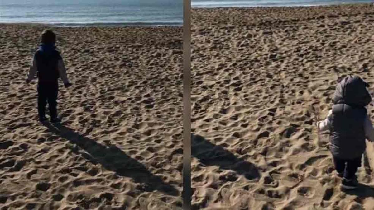 La familia de Leo Messi, en la playa