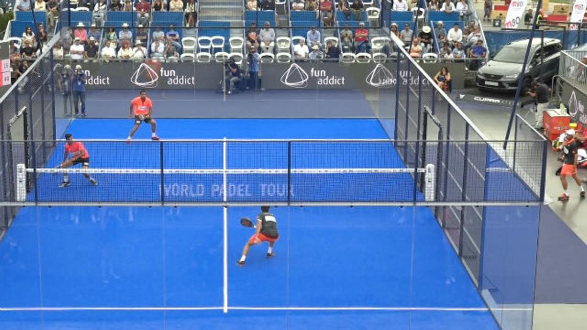 Locura en el Cascais Padel Master: Ale Galán culminó así un puntazo an
