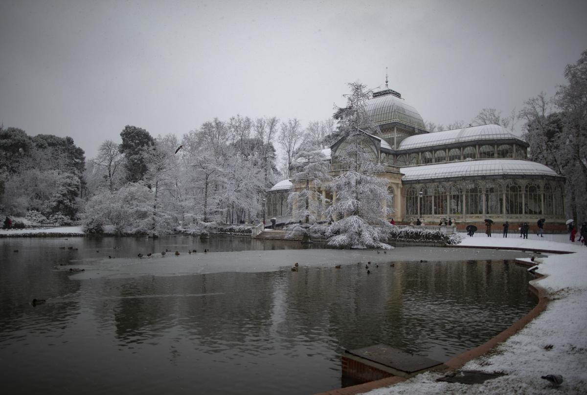 Las mejores imágenes de la borrasca Filomena en Madrid