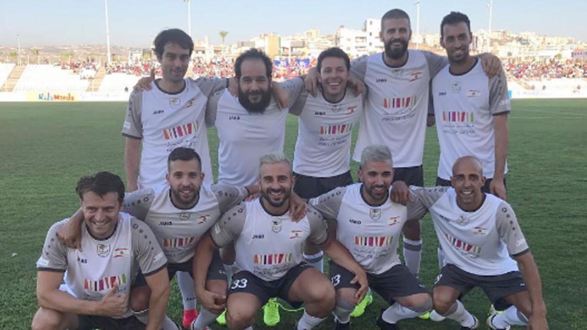 Piqué, Busquets y Alba, protagonistas en Beirut