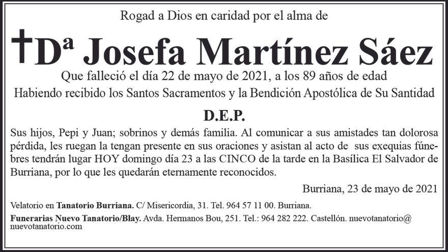 Dª Josefa Martínez Sáez - El Periódico Mediterráneo