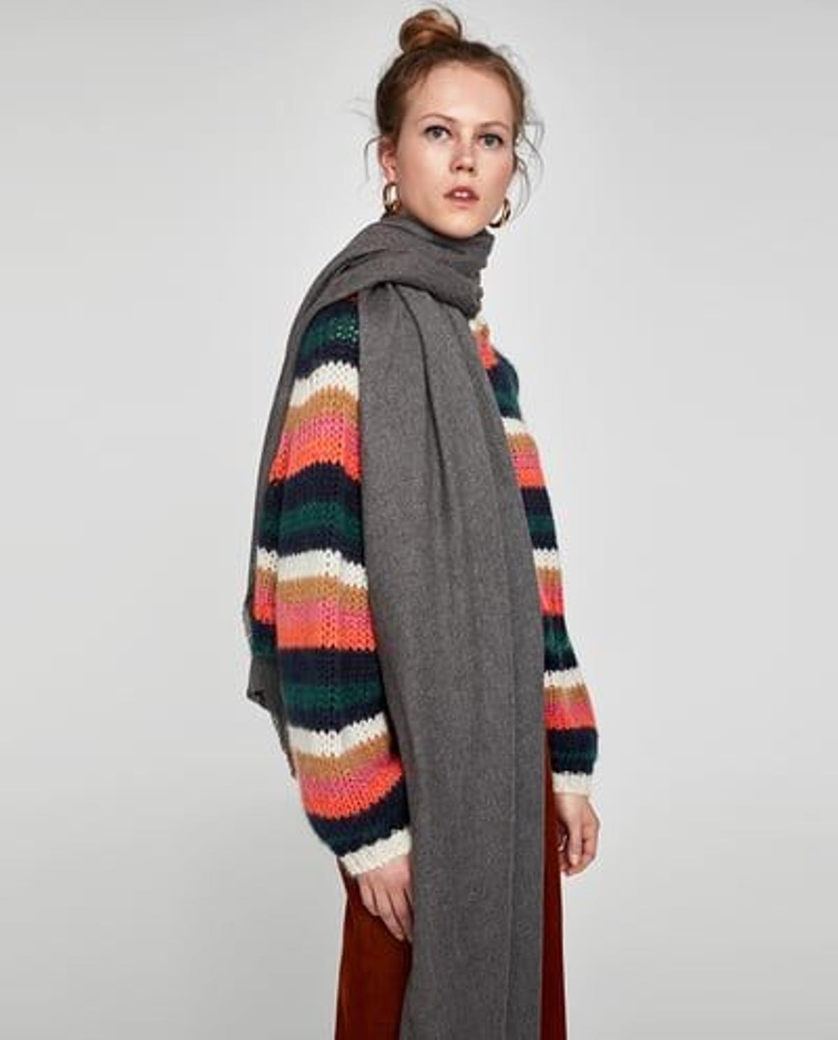 Todo sobre las bufandas extralargas de Zara - Stilo