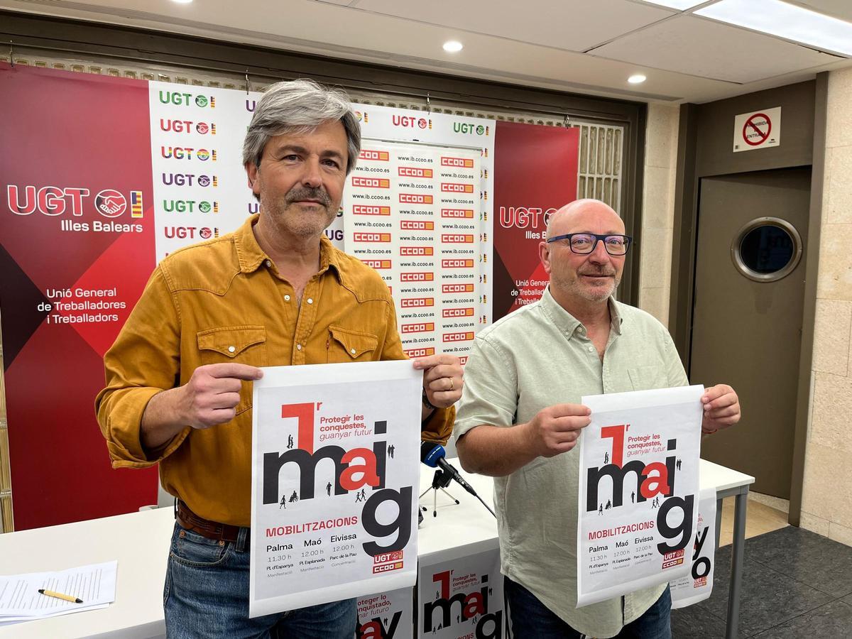 PRIMERO MAYO MALLORCA | UGT y CCOO avisan de un "verano calentito" y ...