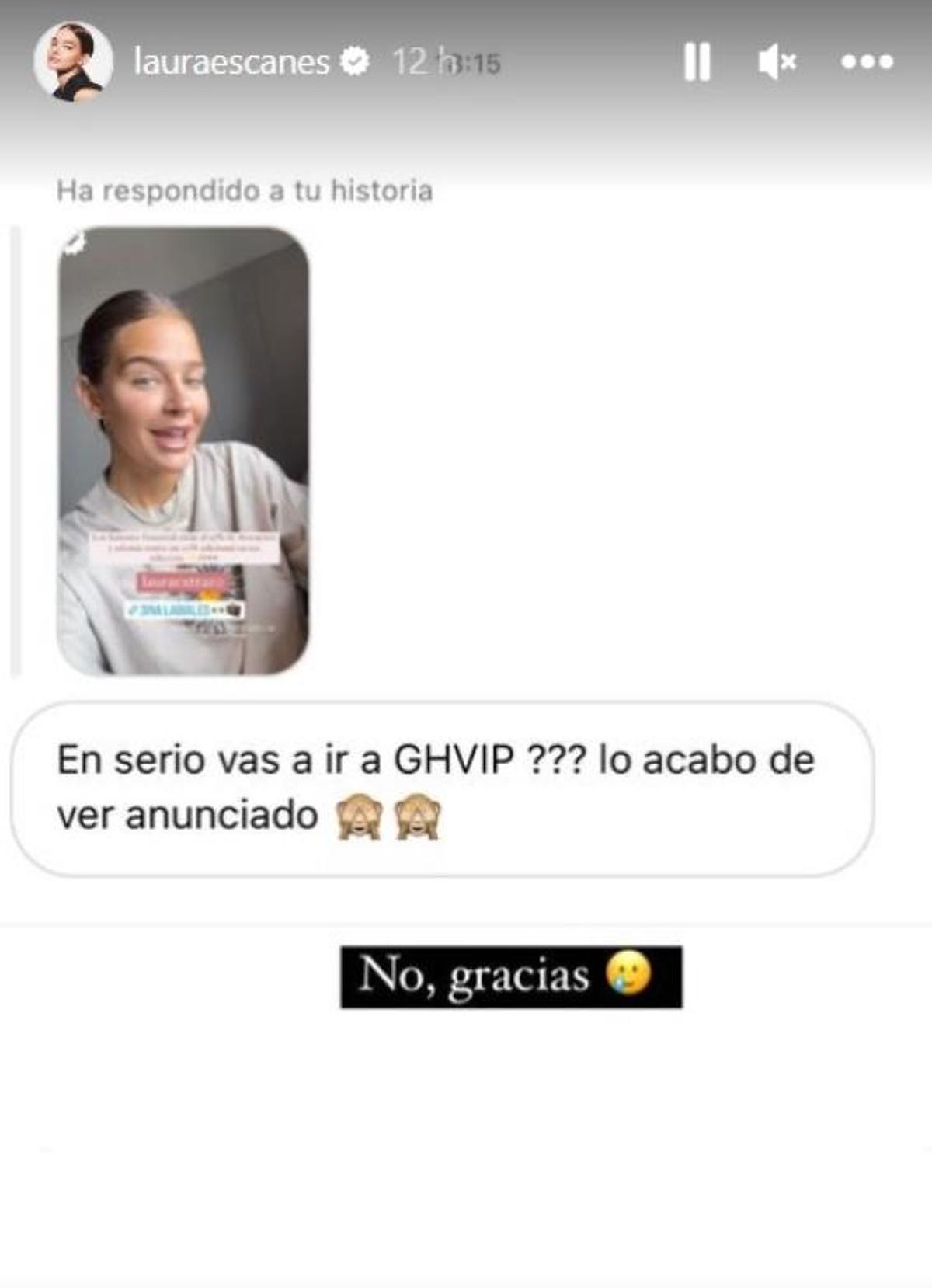 CONCURSANTES GH VIP: La respuesta de Laura Escanes ante su ...