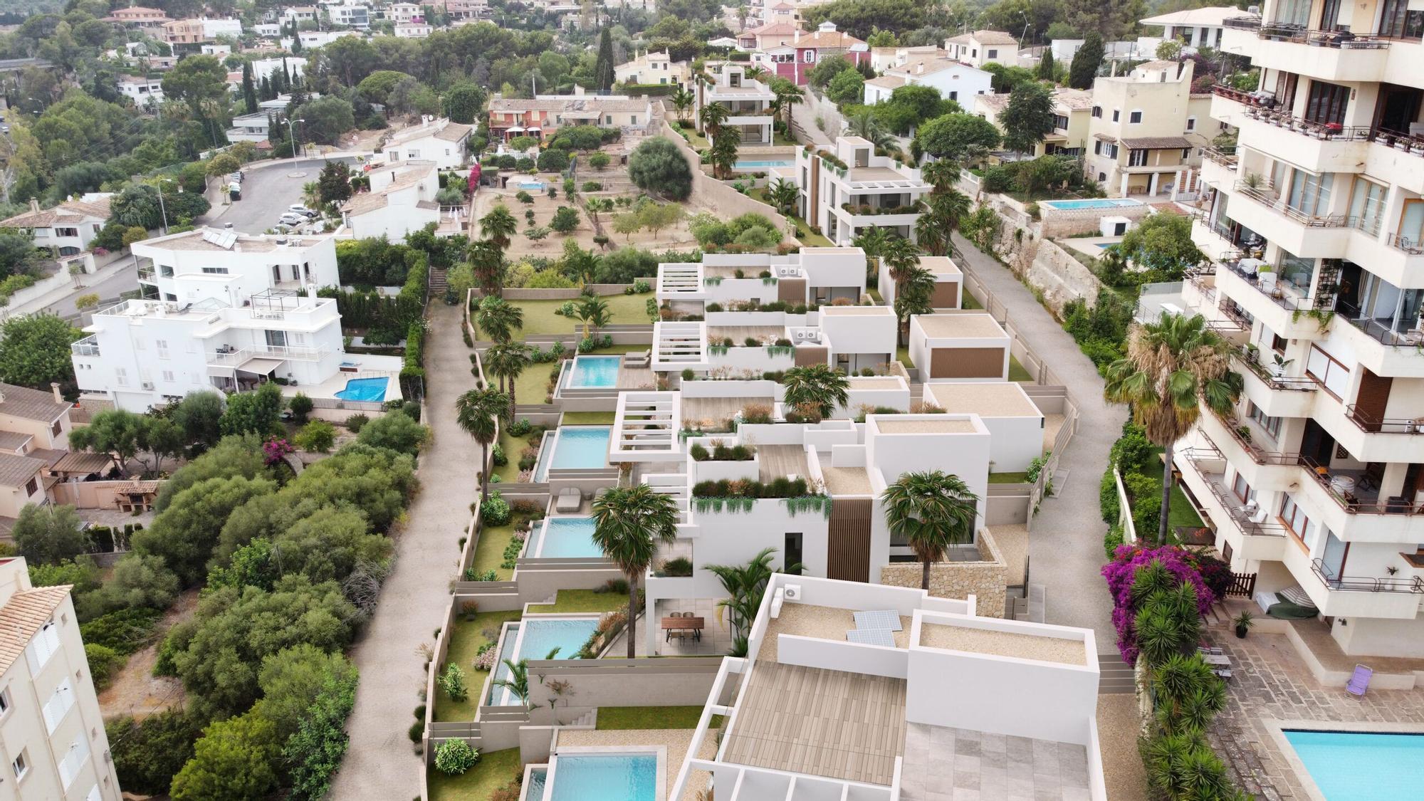 Las fotos del furor constructivo en el barrio palmesano de la Bonanova ...