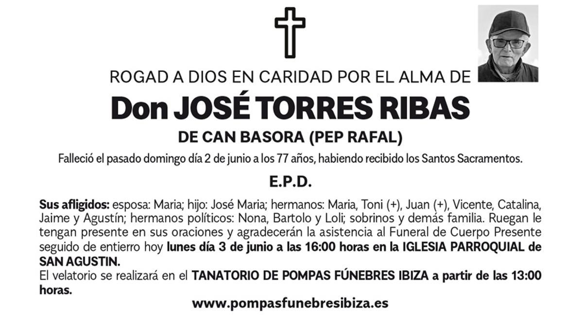 Esquela José Torres Ribas