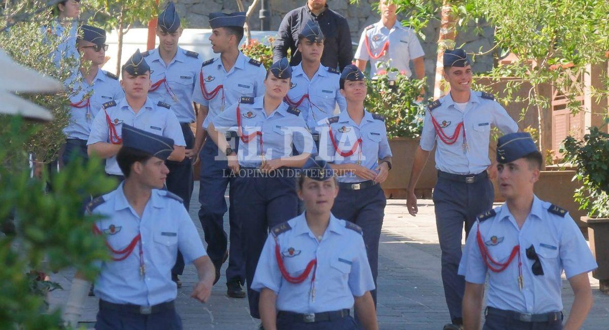 La princesa Leonor en Tejeda (Gran Canaria), junto a sus compañeros de ...