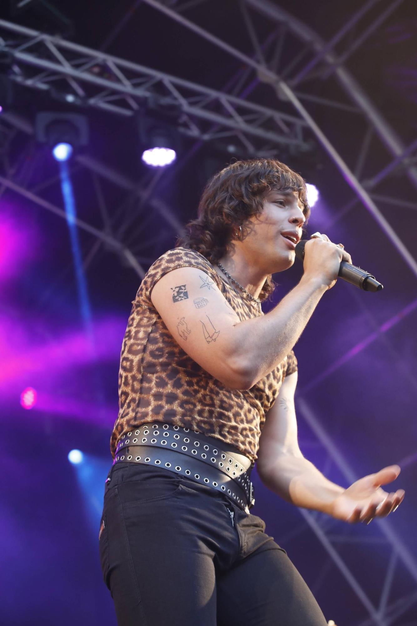 El concierto de Leo Rizzi en la Plaza Mayor de Gijón, en imágenes