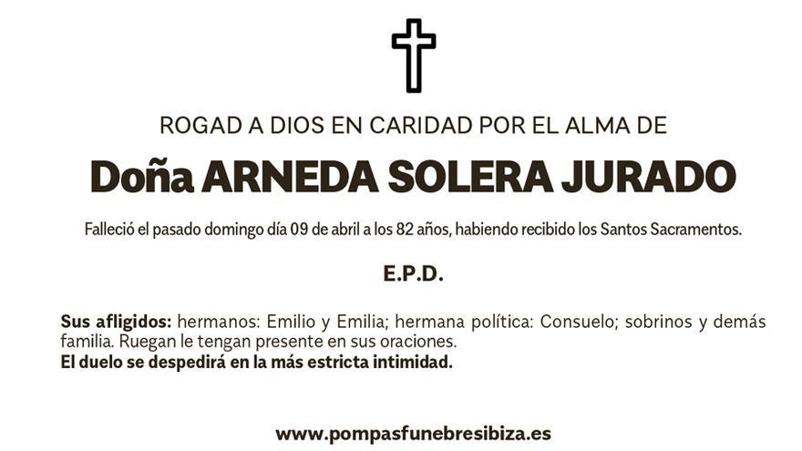 Esquela Arneda Solera Jurado - Diario de Ibiza