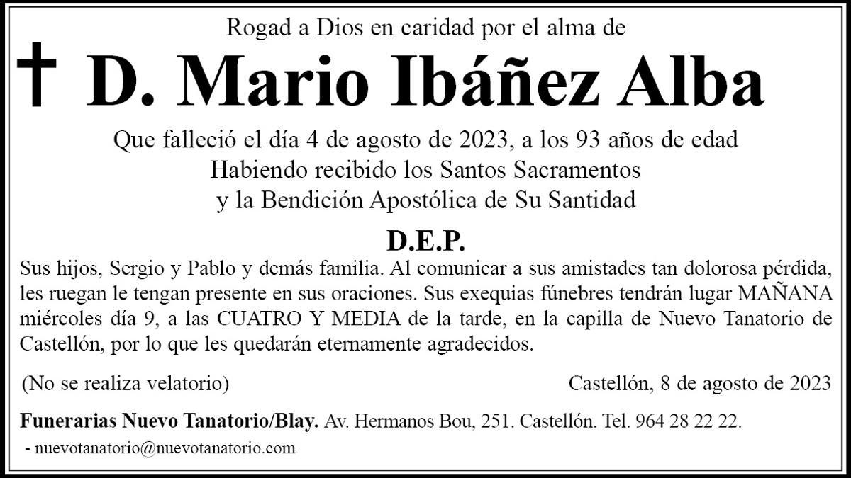 D. Mario Ibáñez Alba - El Periódico Mediterráneo