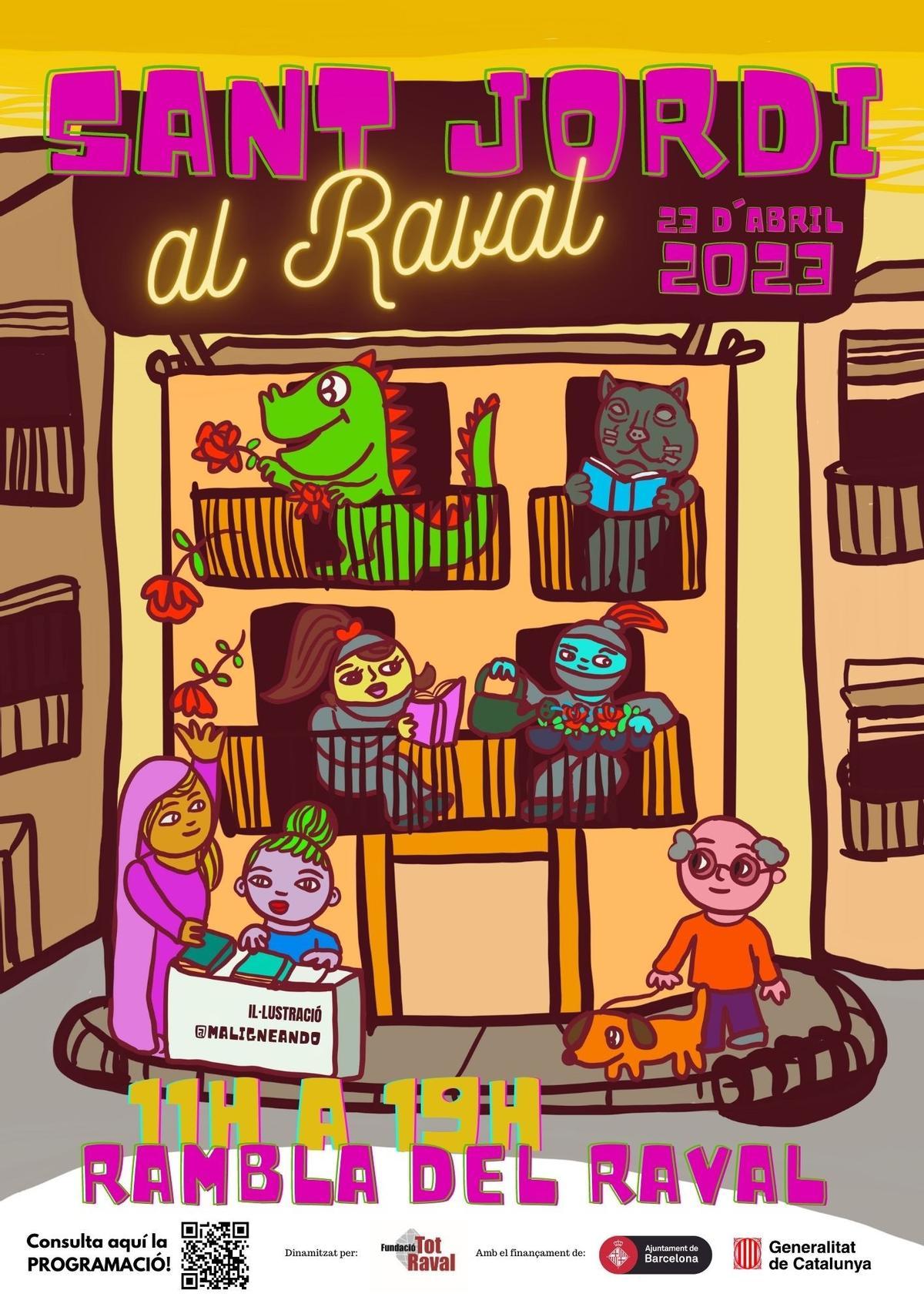 La Rambla del Raval de Barcelona celebrará Sant Jordi con unas 60 ...