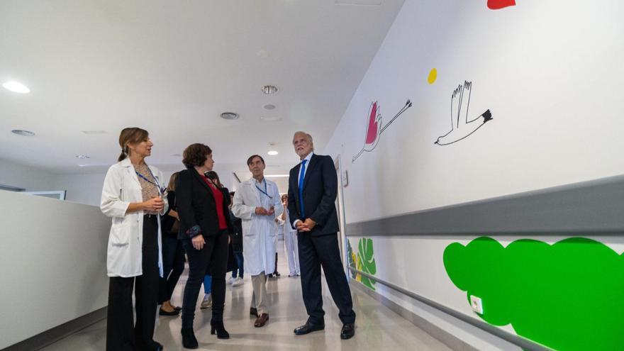 El HUCA ampliará al patio la decoración que hace "más amable" su área ...