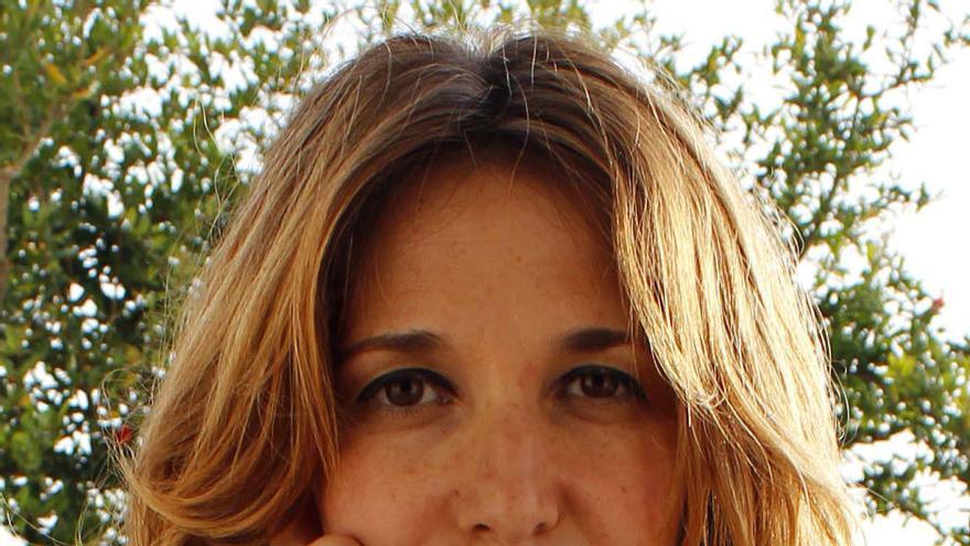 La escritora Empar Ferrer, en Baleària Port