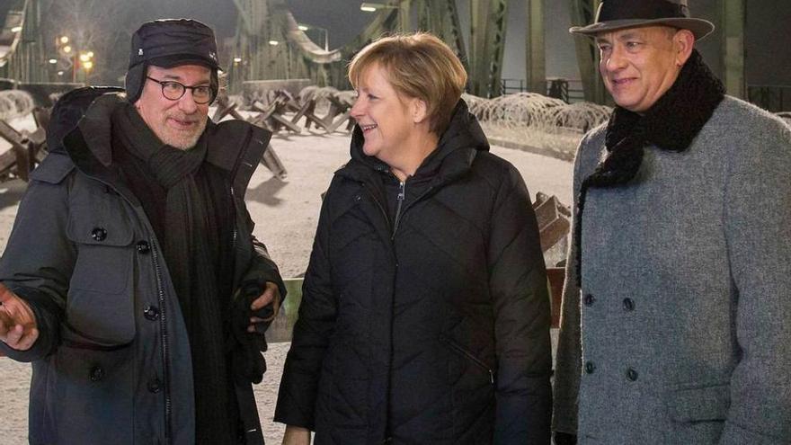 Spielberg rueda en Berlín escenas de su película sobre la guerra fría