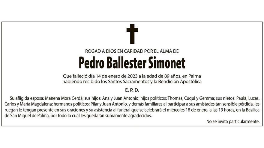 Pedro Ballester Simonet