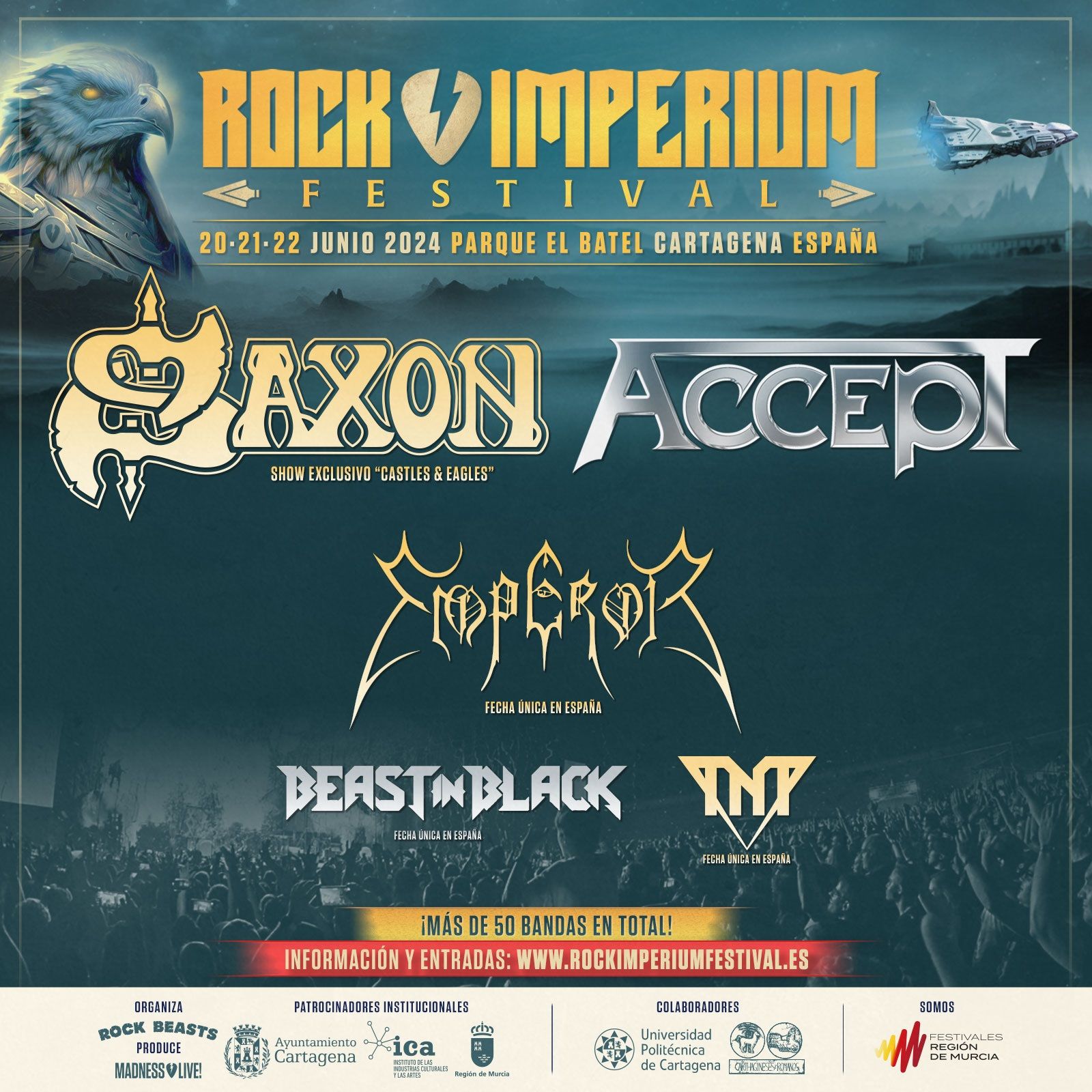 Saxon y Accept lideran las primeras confirmaciones del Rock Imperium ...