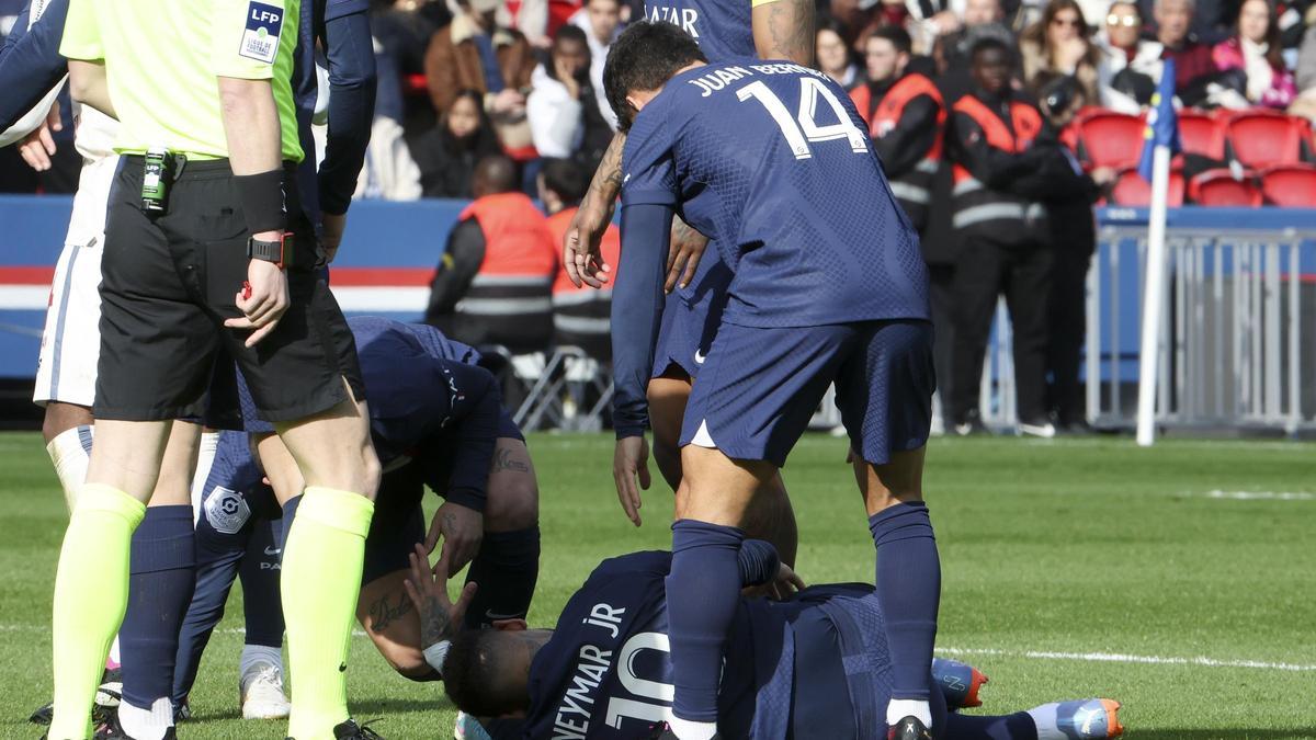 Neymar lesión tobillo derecho