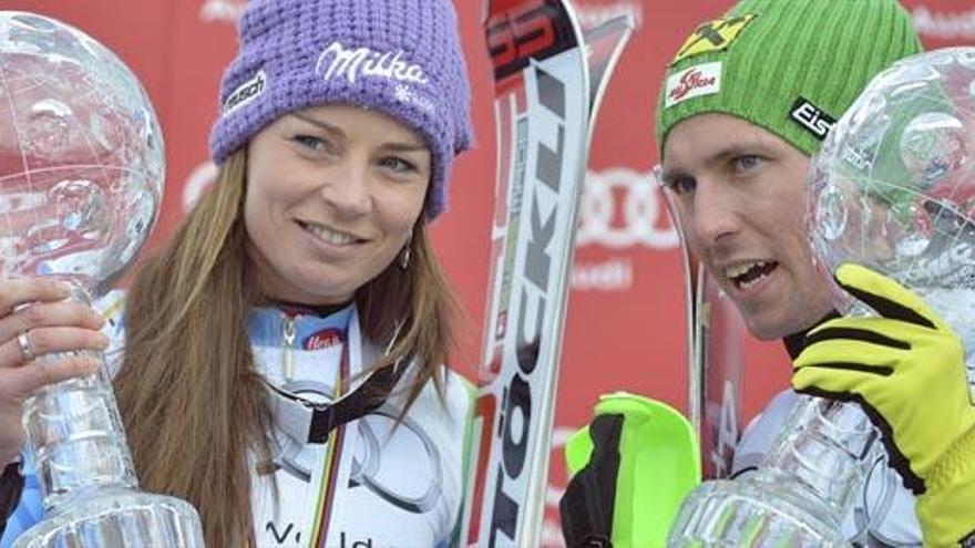 Tina Maze se doctora y Hirscher iguala a Tomba