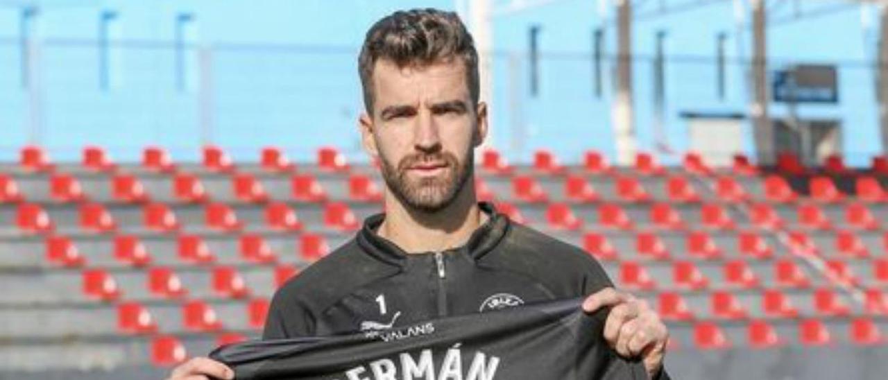 El guardameta Germán Parreño renueva con la UD Ibiza por dos temporadas más