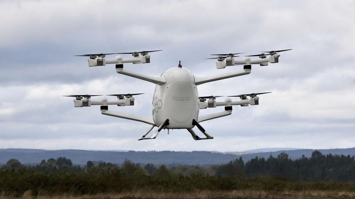 El primer aerotaxi de España sobrevuela Galicia - La Opinión de A Coruña