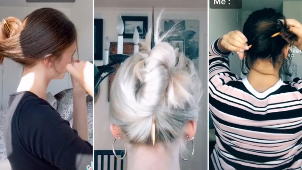 ¿Estás preparada para el nuevo reto de TikTok? El moño y coleta que se ...