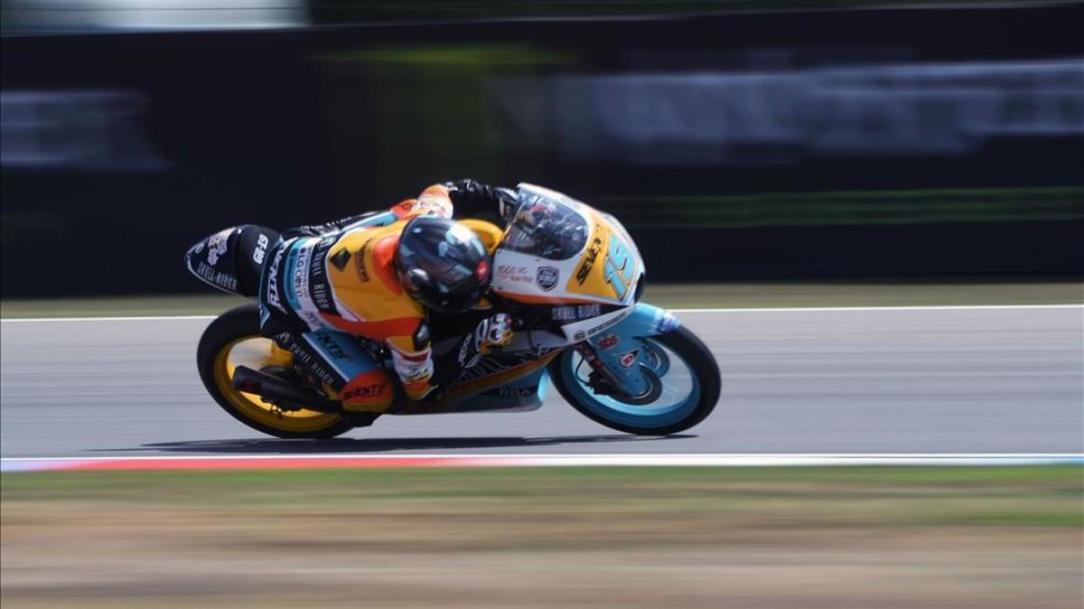 Gabriel Rodrigo, el más rápido pese a su caída