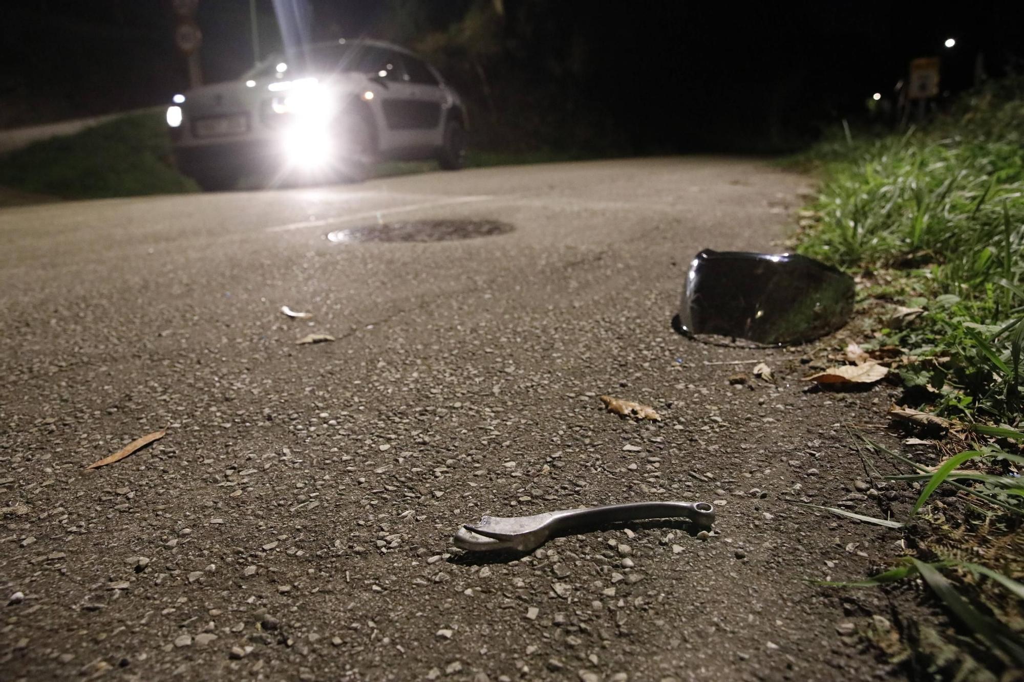 Fallece una mujer de 53 años que iba en moto tras ser arrollada por un coche en Gijón (en imágenes)