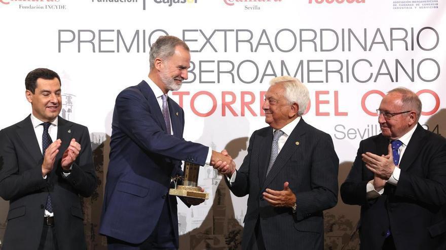REY FELIPE VI SEVILLA PREMIO TORRE DEL ORO | El Rey, premiado en ...