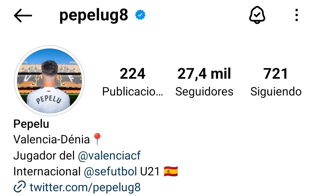 Pepelu cambia sus redes sociales: del Levante al Valencia - Superdeporte