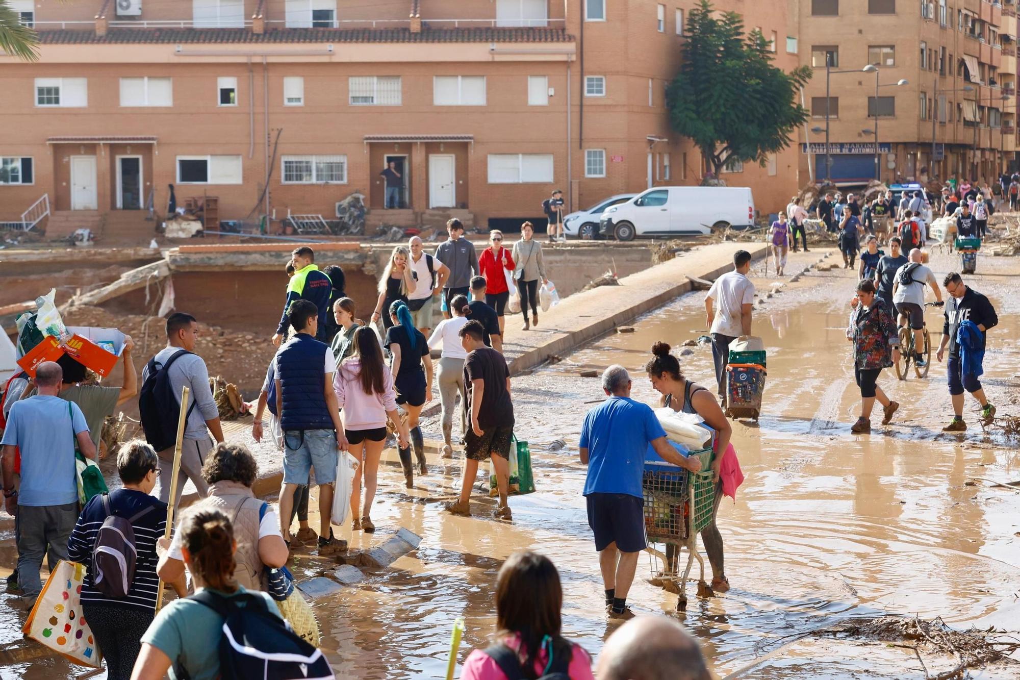 Así está Paiporta 40 horas después del desastre